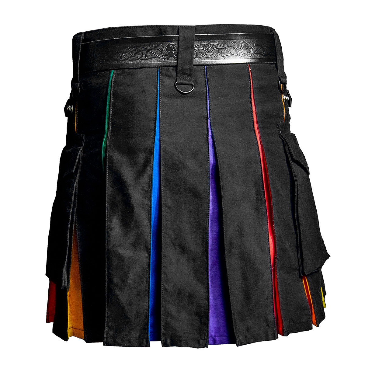 Rainbow Pride Kilt | Canvas Utility Kilt | Kilts-n-Stuff.com