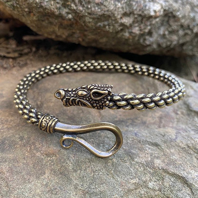 Celtic Dragon Braided Arm Ring