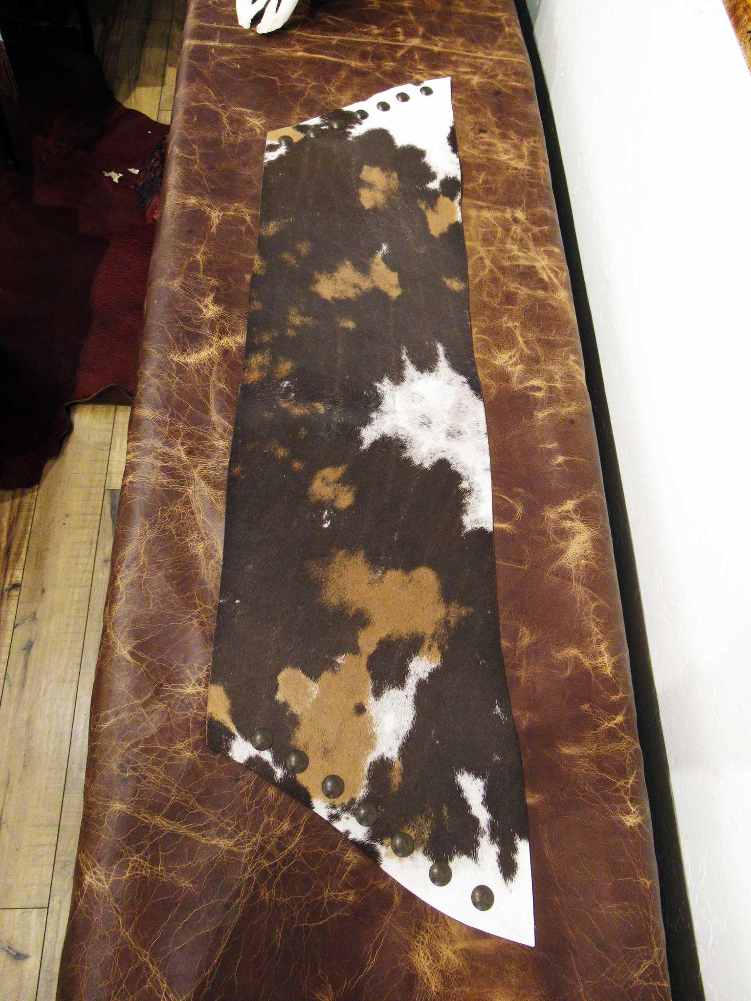 Splashy Tri-Color Cowhide Runner - Buffalo Boutique