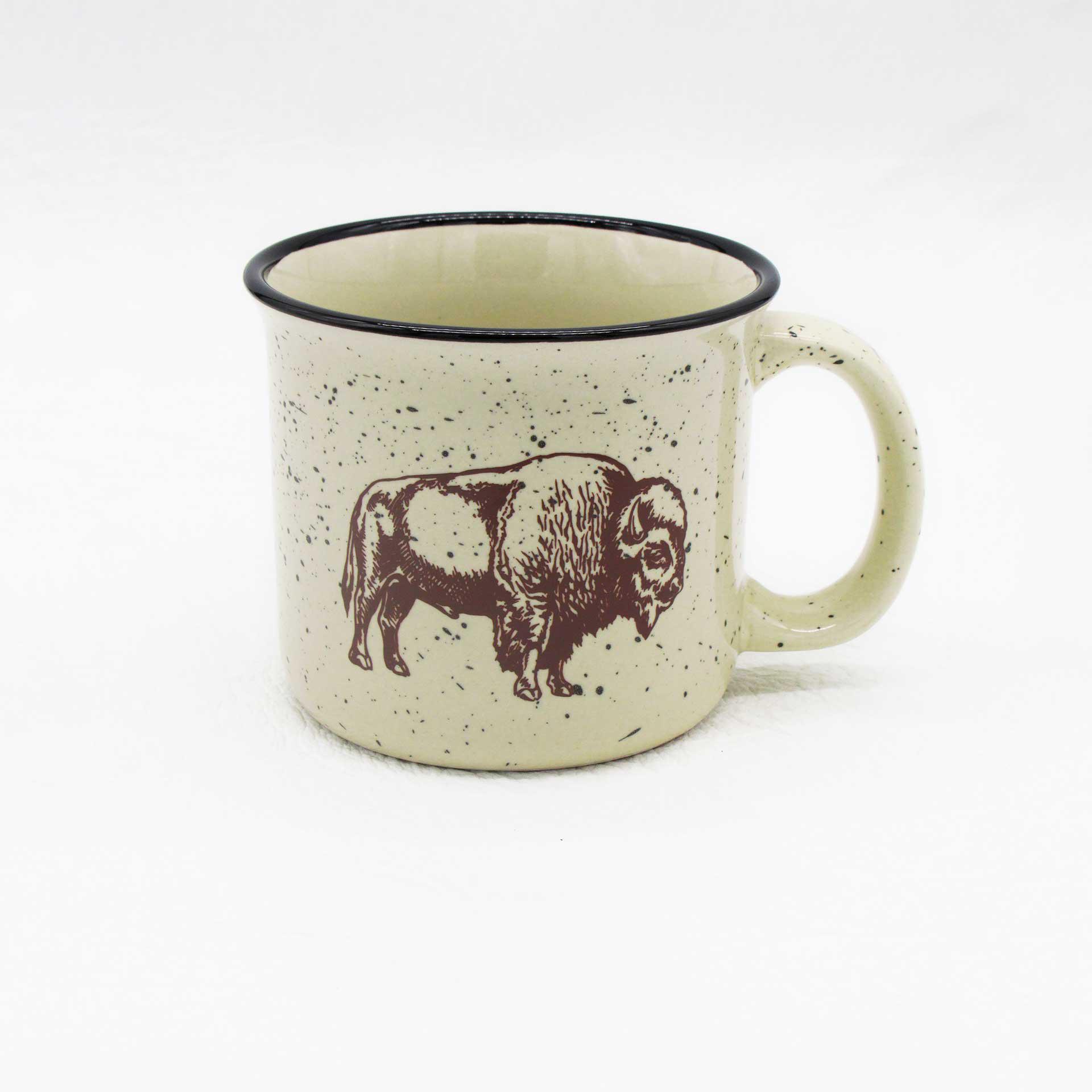Bison Ceramic Campfire Coffee Mug - Buffalo Boutique
