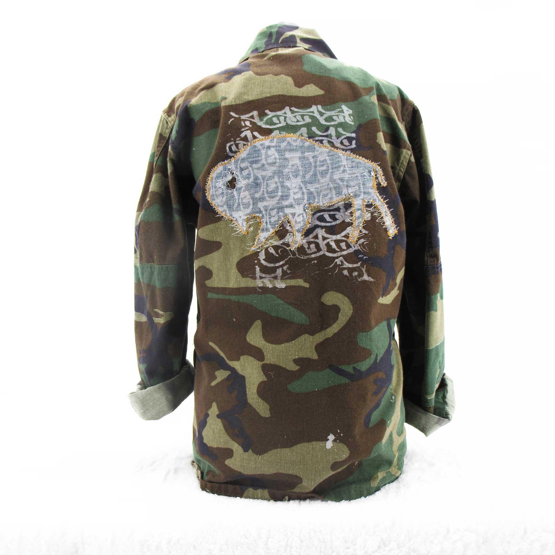 Custom Military Surplus Upcycle Camo Shirt/Jacket - Buffalo Boutique