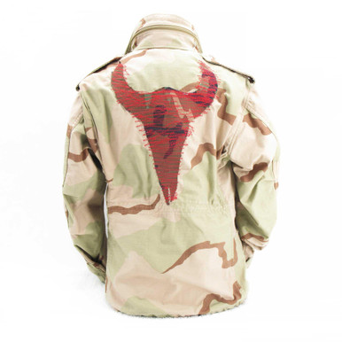 Custom Art Upcycled Heavy Duty M65 Military Surplus Field Jacket 05 ...