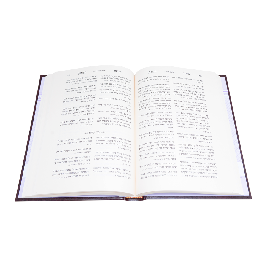 Shinun Hashulchan - Hilchos Shabbos | OzVehadar.us