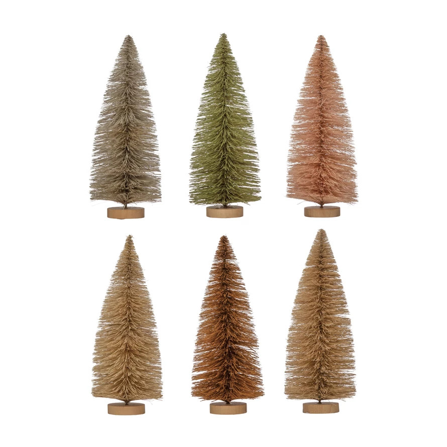Sisal Tree 9" w Wood Base - inside living style
