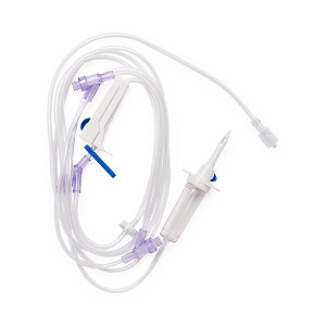 IV Administration Set 15 Drop 112″ | 3 Needle-Free Ports | Case of 50