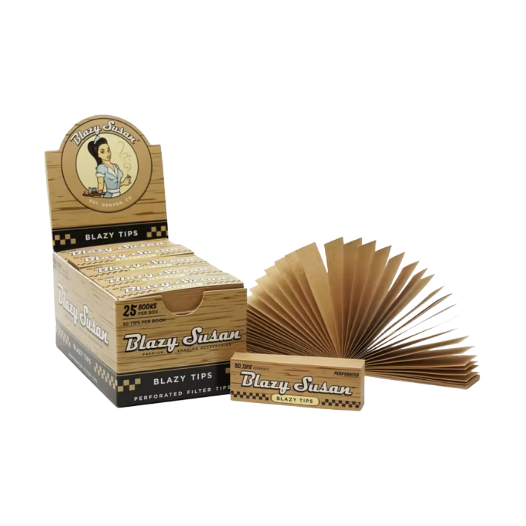 Blazy Susan Perforated Filter Tips Brown