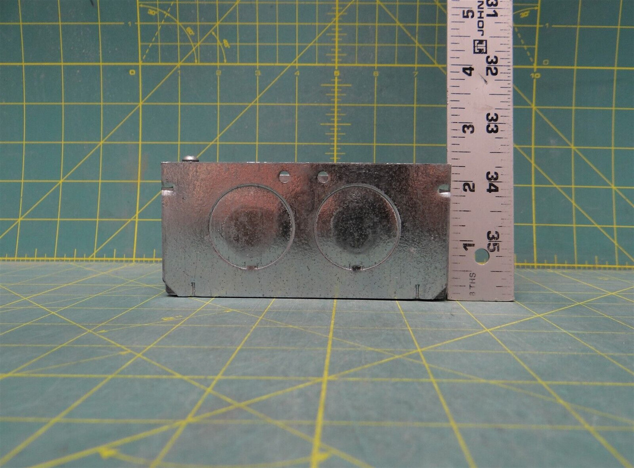 4-11/16" Raco 258 Steel Square Outlet Box, Ground Bump, 1" Side ...