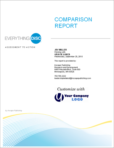 Everything DiSC Comparison Reports