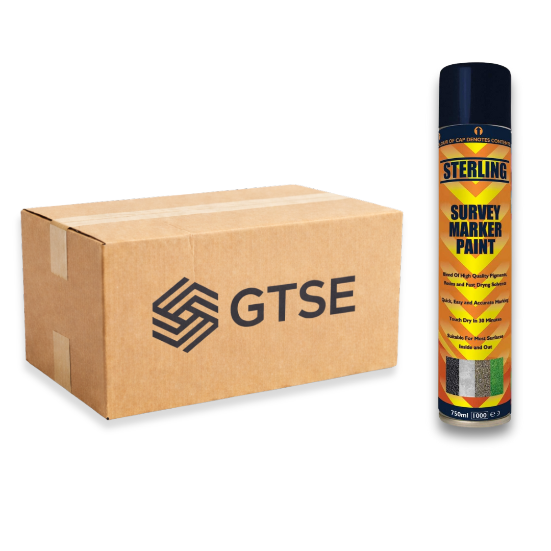 Survey Marker Spray - Yellow (750ml) - Box of 12 - GTSE