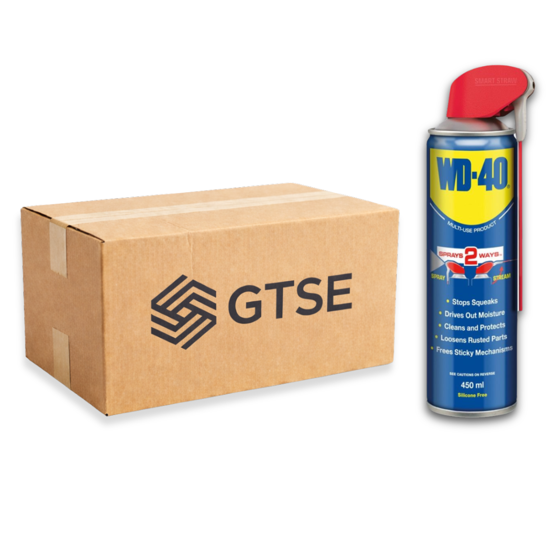 WD40 Aerosol/Spray (450ml) - Box of 12 - GTSE