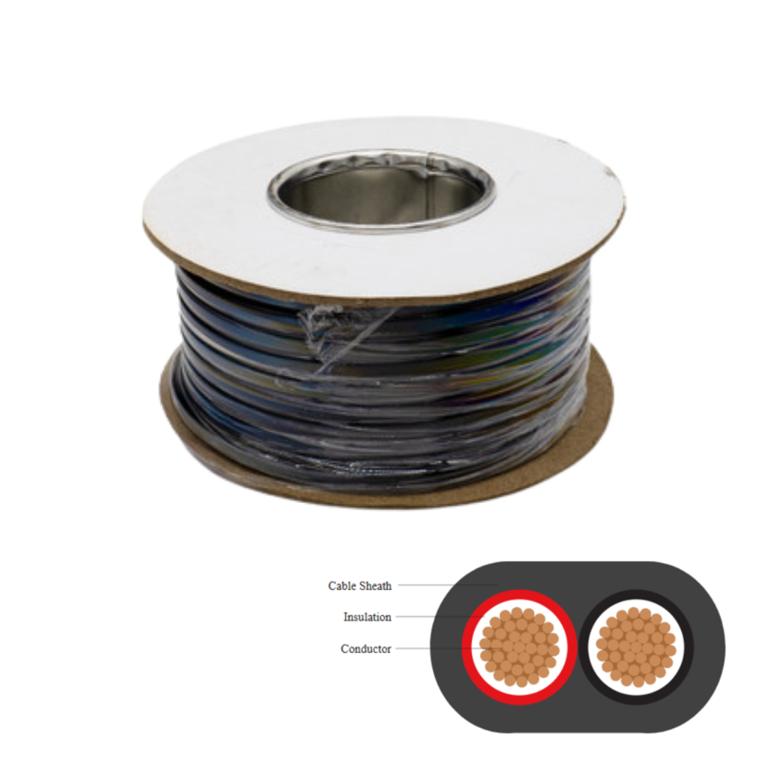 Automotive Flat Twin Core Cable 14/030 x 30m (8.75A) - GTSE