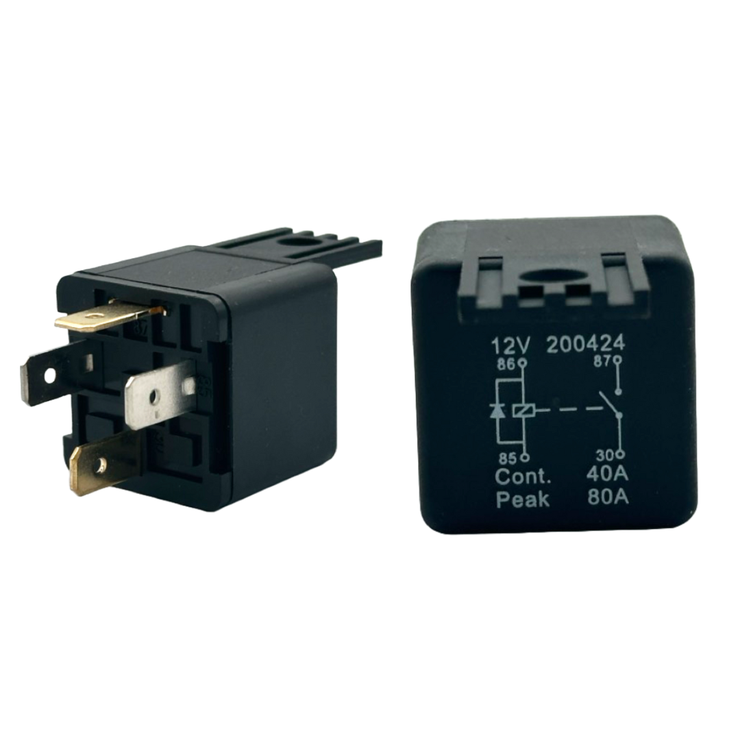 12V 40A 4-Pin Relay with Diode - GTSE