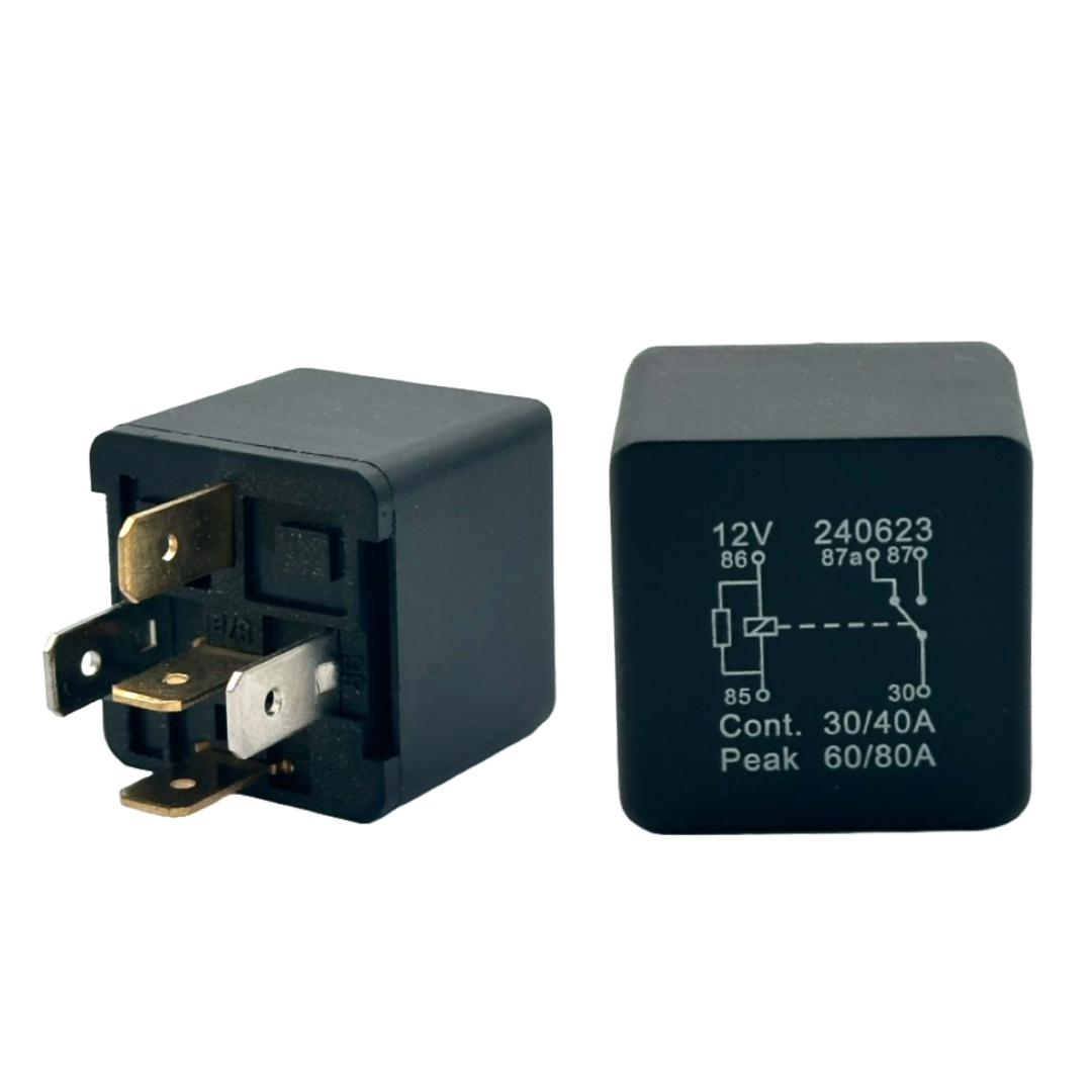 12V 40A 5-Pin Relay with Resistor Changeover - GTSE