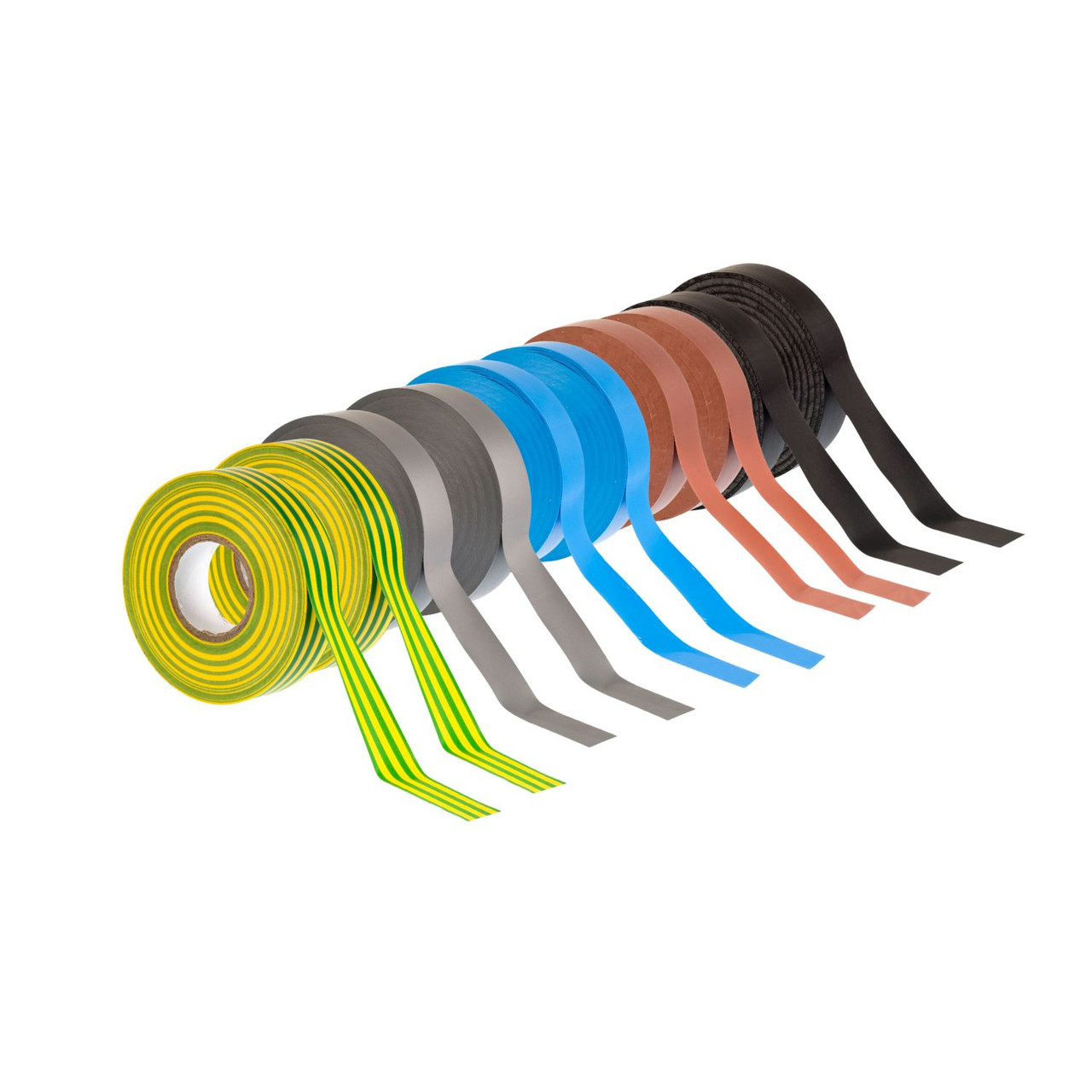 Phase Pack of PVC Electrical Insulation Tape - 19mm x 33m (Pack of 10)