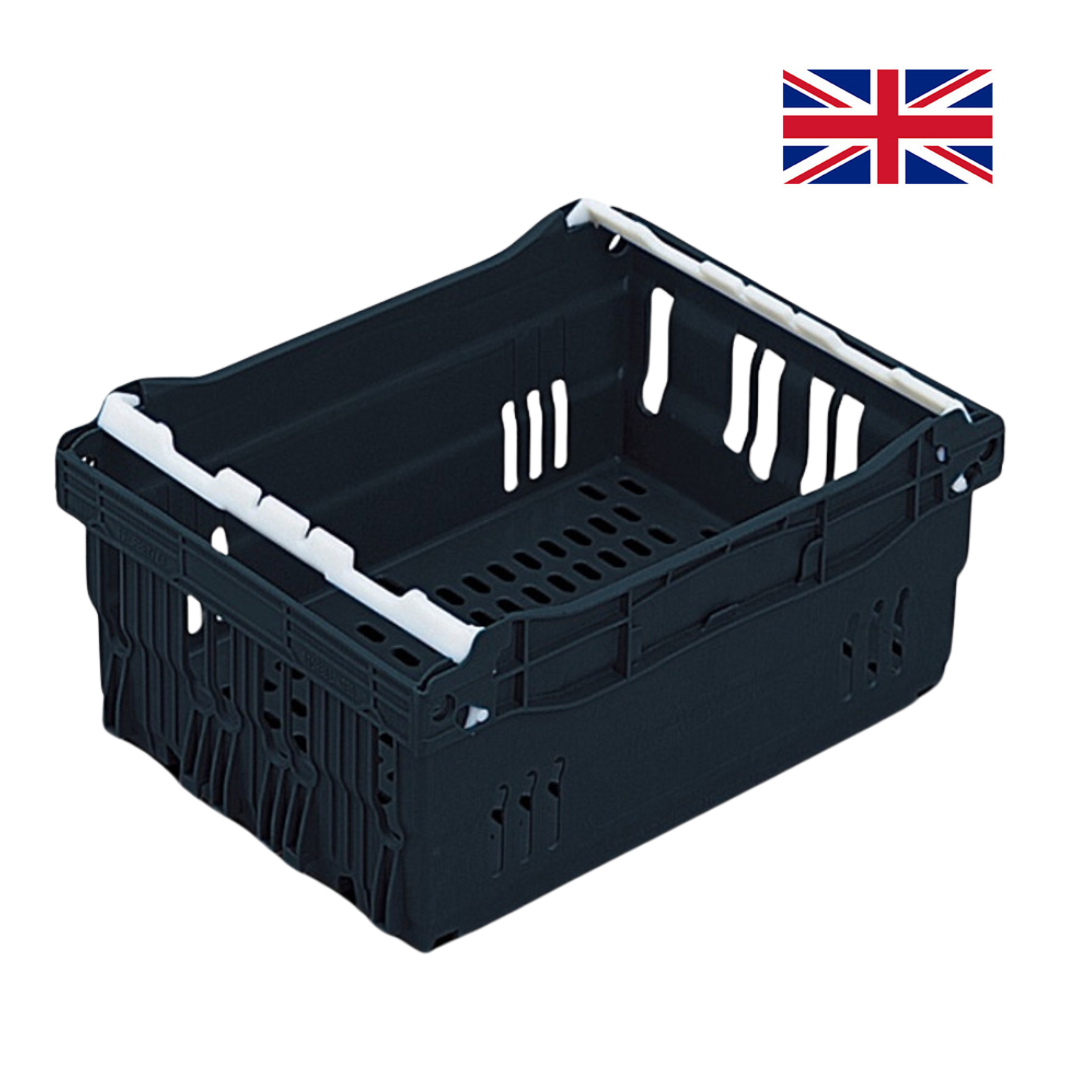 15L Heavy Duty Stacking Nesting Crate (400L x 300W x 180H mm) - GTSE