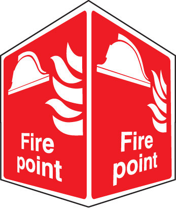 Fire Point - Projecting Sign - Safety Sign - GTSE UK