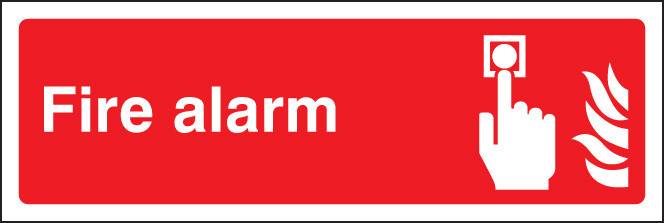 Fire Alarm - Safety Sign - GTSE UK