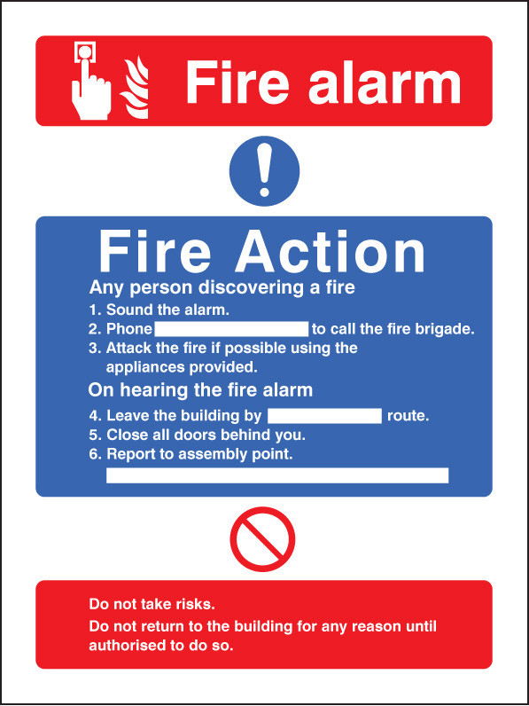 Fire Action/Call Point Type 2 - Safety Sign - GTSE UK