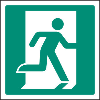 Running Man - Right - Safety Sign - GTSE UK