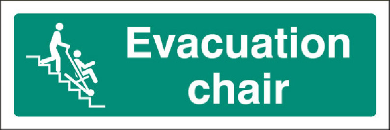 Evacuation Chair - Safety Sign - GTSE UK