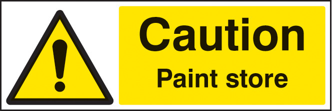 Caution Paint Store - Safety Sign - GTSE UK
