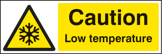 Caution Low Temperature - Safety Sign - GTSE UK