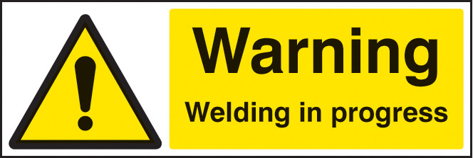 Warning Welding In Progress - Safety Sign - GTSE UK