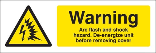 Warning Arc Flash And Shock Hazard De-Energize Unit Before Removing ...