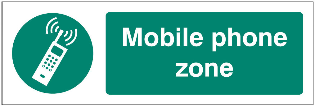 Mobile Phone Zone - Safety Sign - GTSE UK