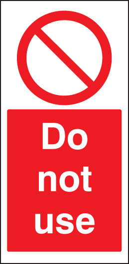 Cover-Up Sign Do Not Use - Safety Sign - GTSE UK