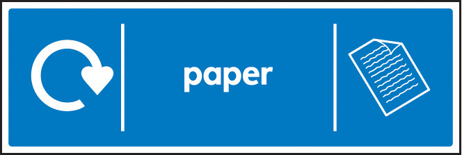 Wrap Recycling Sign - Paper - Safety Sign - GTSE UK