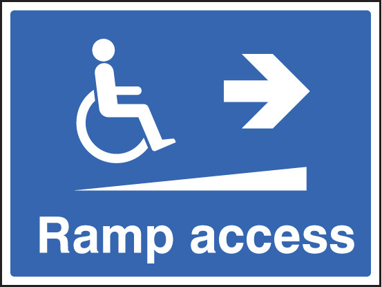 Ramp Access Right - Safety Sign - GTSE UK