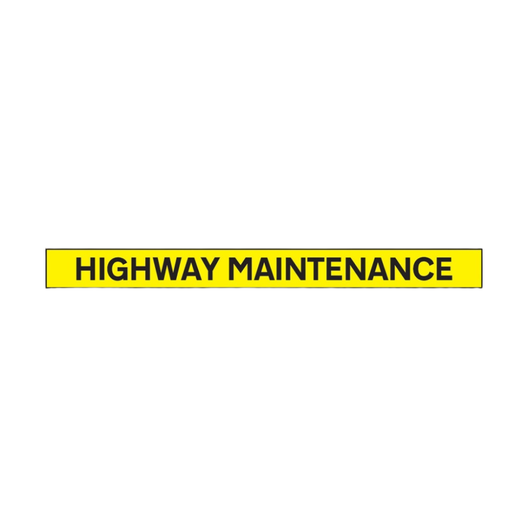 Highway Maintenance - 1300X100mm Reflective Sav - Safety Sign - GTSE UK