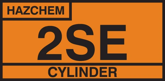 2SE Cylinder Storage Placard Self Adhesive Vinyl - Safety Sign - GTSE UK