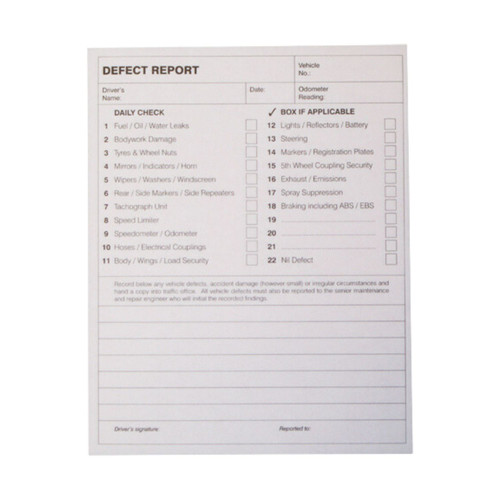 Defect Book - 50 Pages - GTSE