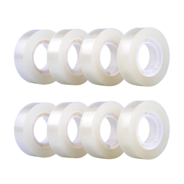 Buy Clear Cellotape, 19mm x 33m, 8 Roll Pack, Stationery - GTSE