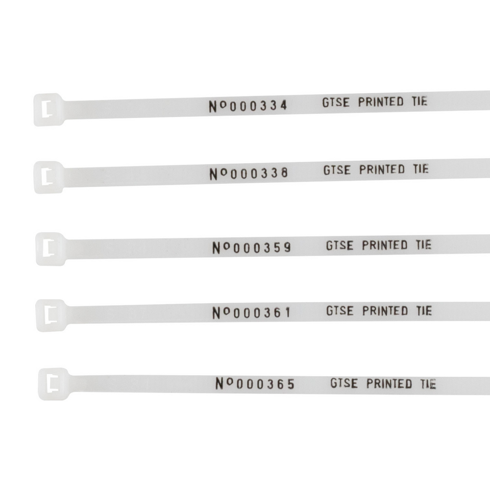 Printed Cable Ties | Custom Printed Zip Ties - GTSE