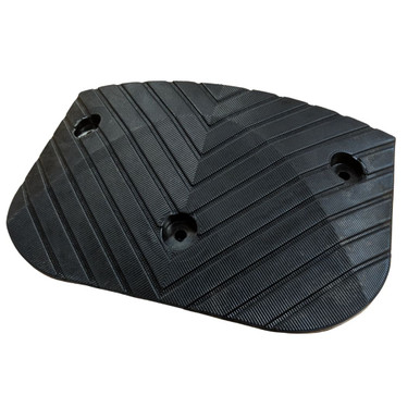 Black Speed Bump End Cap | Prevents Tyre Damage at Bump Ends | GTSE