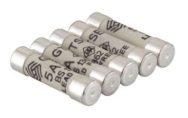 5 Amp Domestic Plug Fuses BS1362 - Pack of 100 - GTSE UK