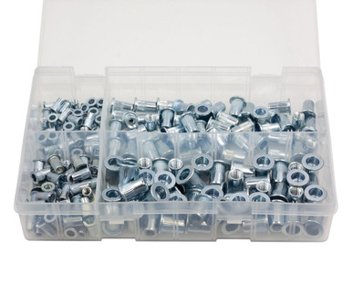 Asst Serrated Steel Nutserts Flanged - GTSE