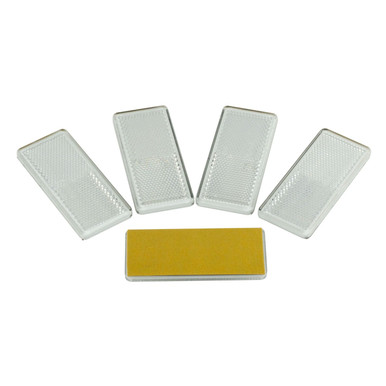Reflector 94 x 44mm - Clear (Pack of 5) - GTSE UK