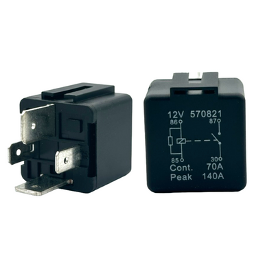 12V 70A 4-Pin Relay with Resistor - GTSE