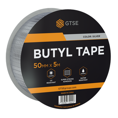 Silver Waterproof Butyl Roof Sealant & Aluminium Foil Repair Tape - GTSE