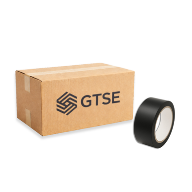 Bulk Box of 24 Rolls Black Floor Line Marking Tape, Floor Tape, 50mm x ...