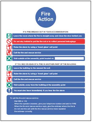 Action Notice For Housing With Communal Fire Alarm And Simultaneous ...