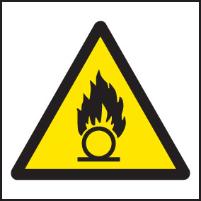 Oxidising Agent Symbol - Safety Sign - GTSE UK