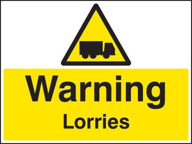 Warning Lorries - Safety Sign - GTSE UK