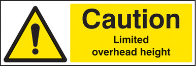 Caution Limited Overhead Height - Safety Sign - GTSE UK