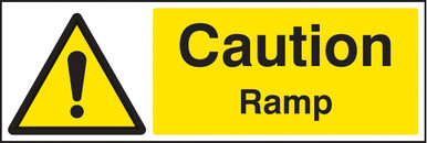 Caution Ramp - Safety Sign - GTSE UK