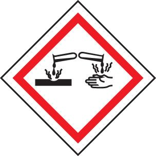 GHS Label - Corrosive - Safety Sign - GTSE UK